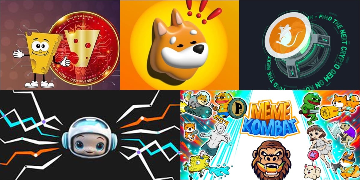 Estimations de prix pour Rats, BONK, Baby Grok, SwissCheese et Meme Kombat